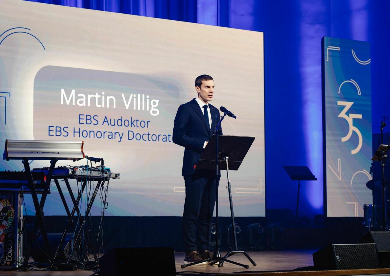EBS conferred honorary doctorate to Martin Villig – Martin Villig